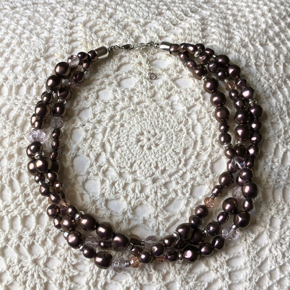 Jewelry | Beaded Triple Loop Necklace | Poshmark